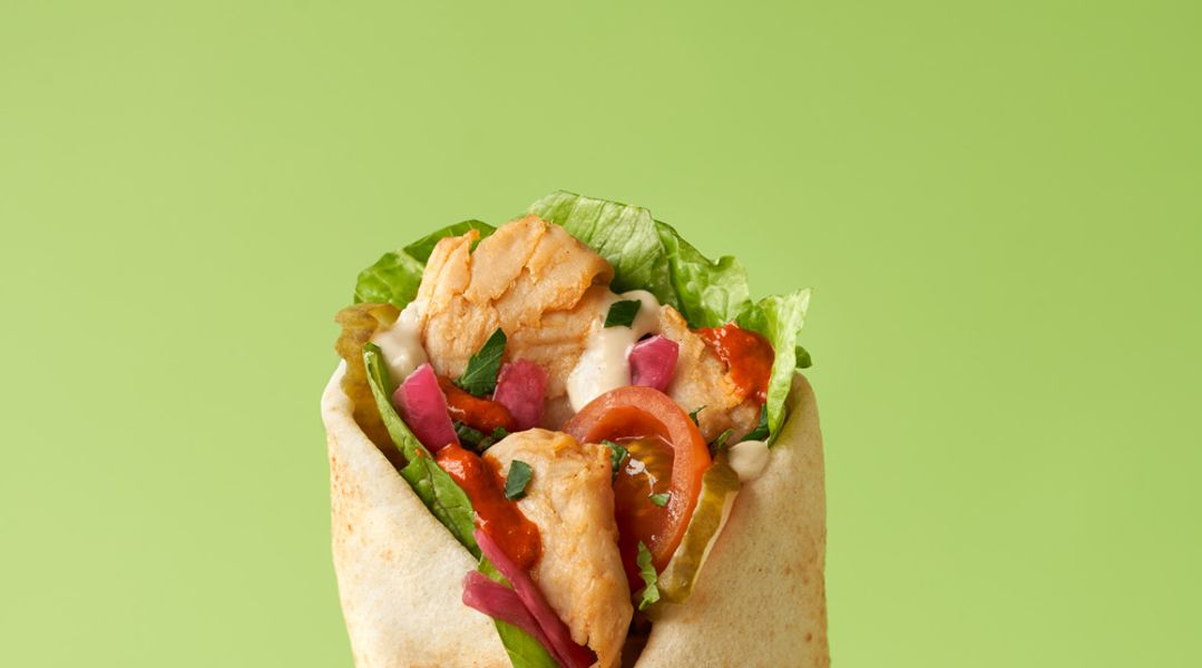 Vegan Harissa Chick*n Wrap - LEON