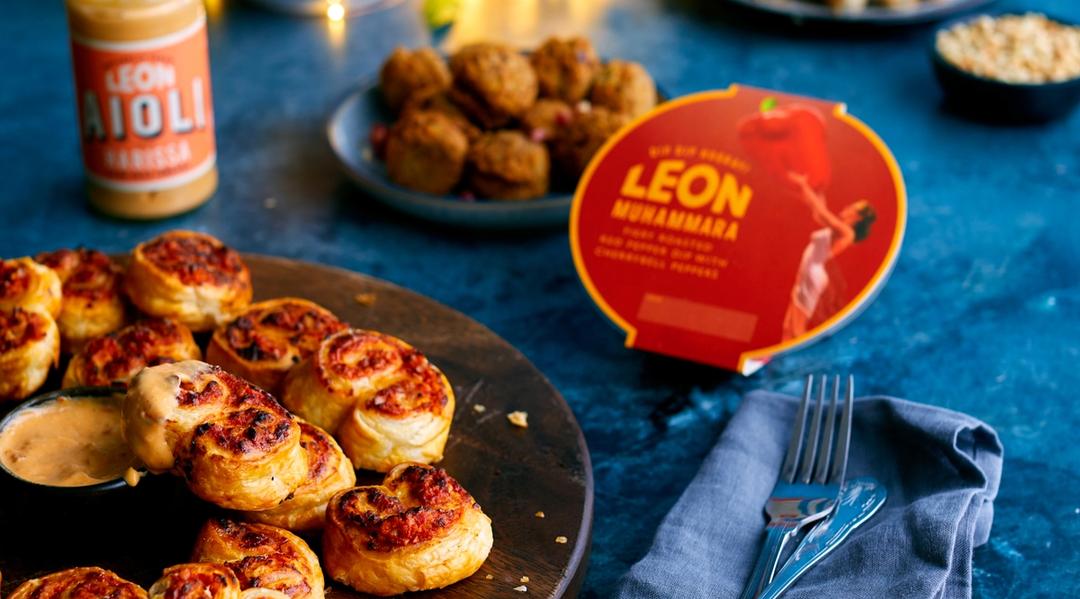Muhammara Palmiers with LEON Aioli - LEON