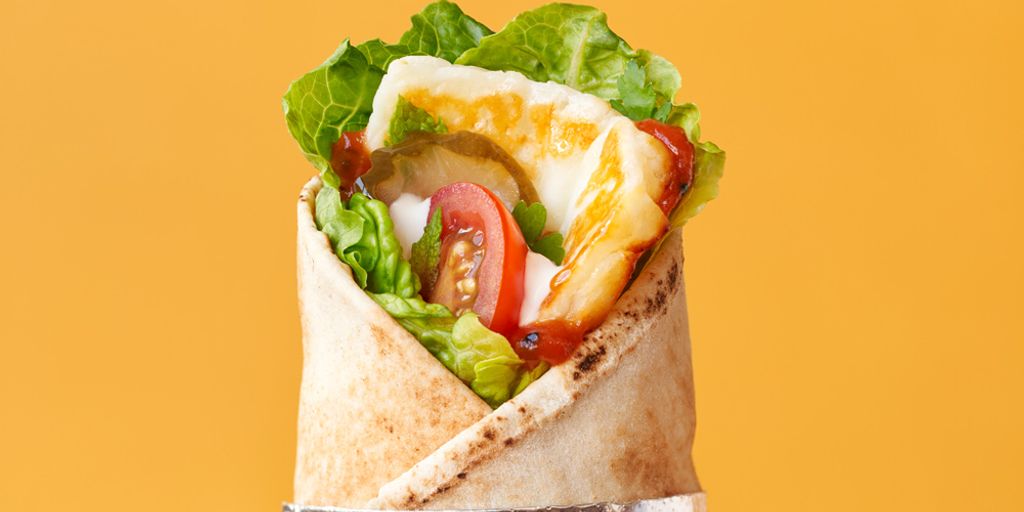 Grilled Halloumi Wrap - LEON