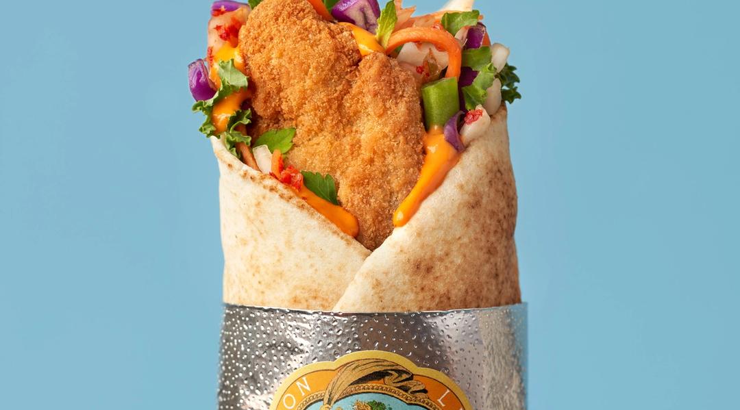 Crunchy Korean Chicken Wrap - LEON