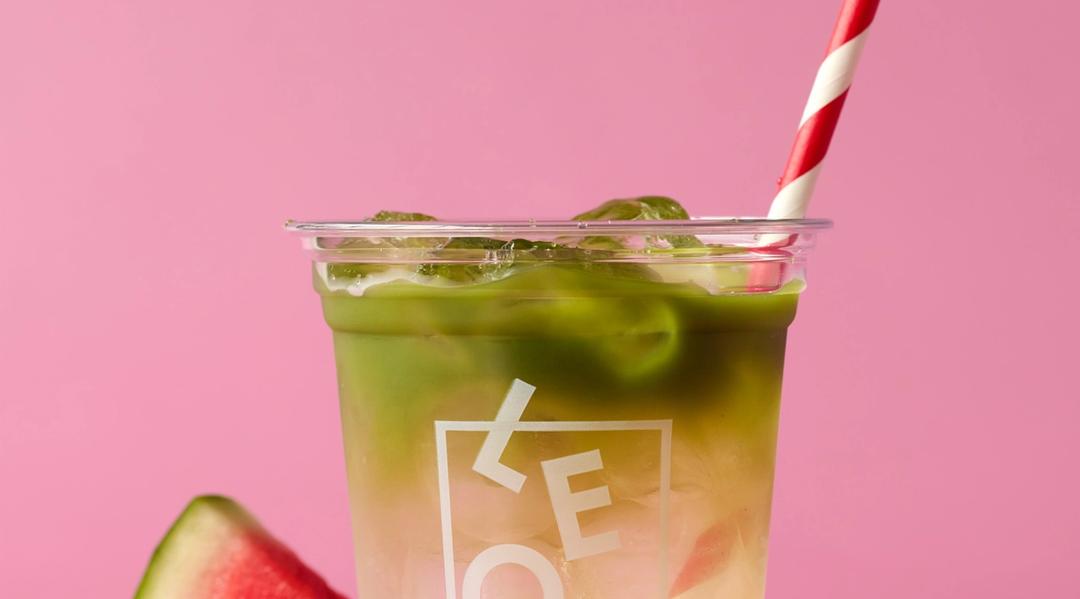 Watermelon Matcha Iced Tea - LEON