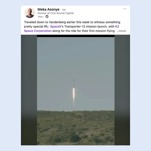 K2 Space | First Round