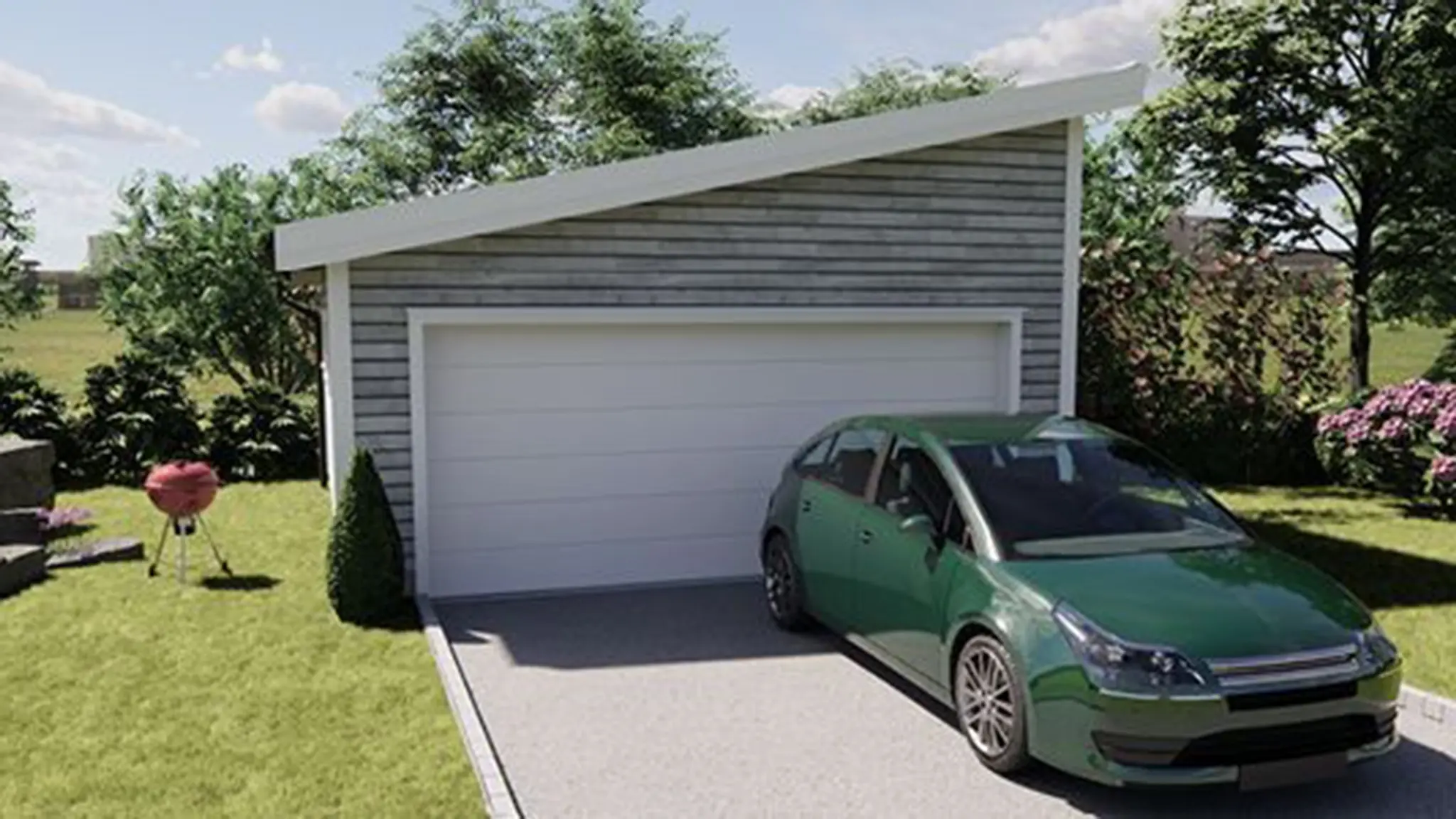 Dobbelgarasje skråtak 12 grader | XL BYGG