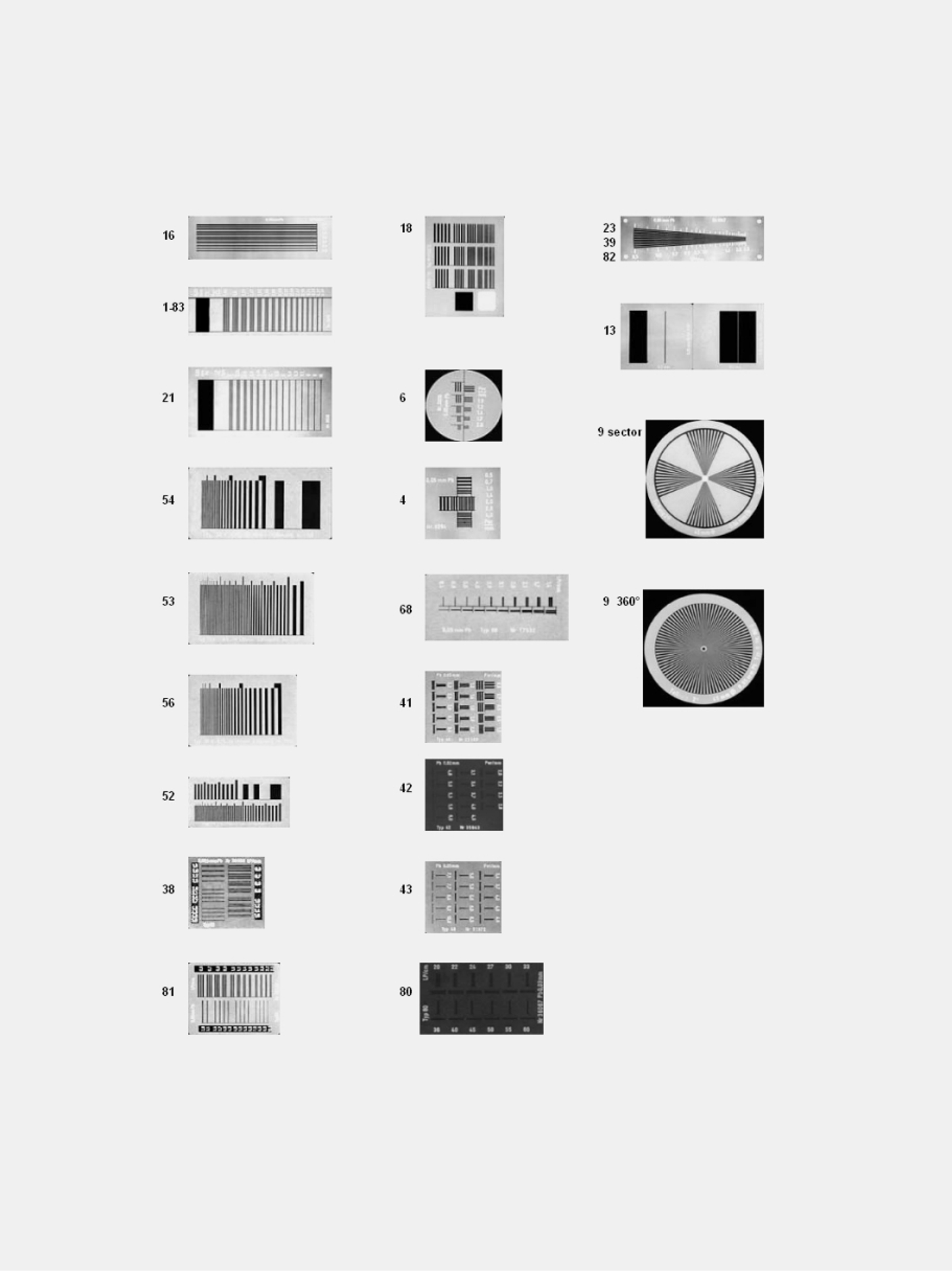 X-Ray Resolution Test Patterns for Radiography Quality Control ― Orion