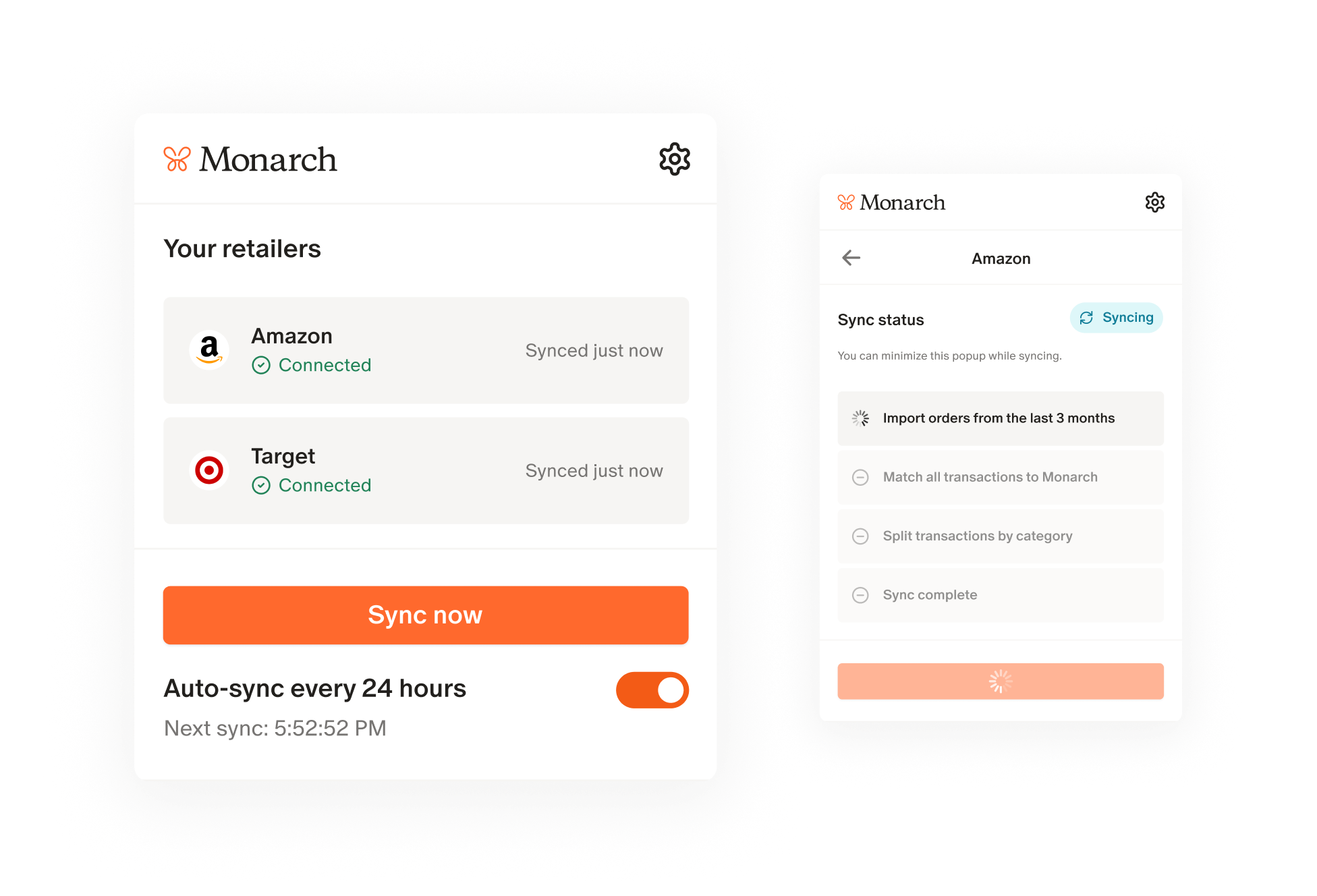 Download on web, iPhone, iPad, and Android | Monarch