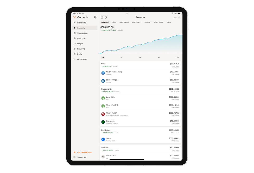 Download on web, iPhone, iPad, and Android | Monarch