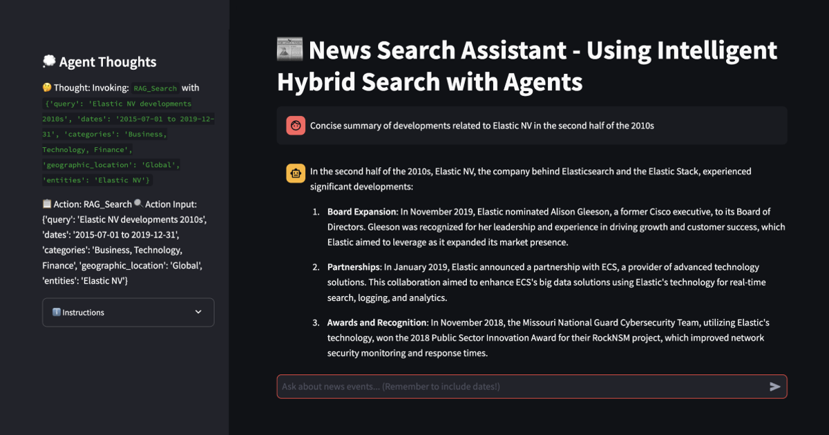 Beyond vectors: Intelligent hybrid search with LLM agents in Elasticsearch - Elasticsearch Labs