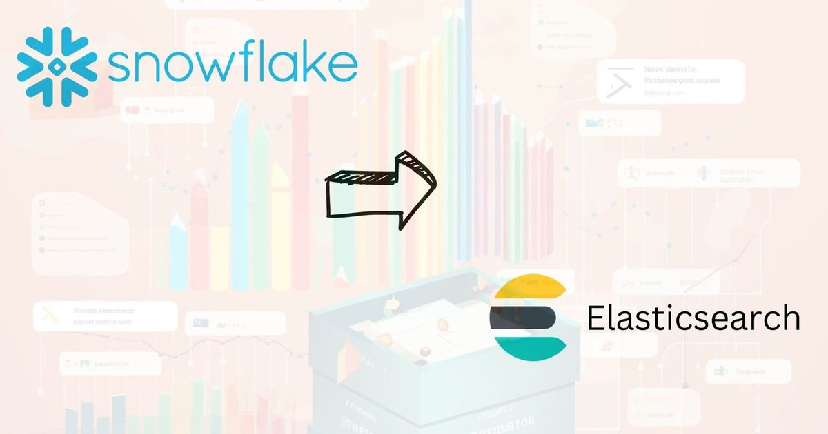 How to ingest data from Snowflake to Elasticsearch - Elasticsearch Labs