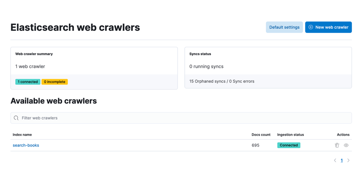 Elastic web crawler: Add search to your website - Elasticsearch Labs