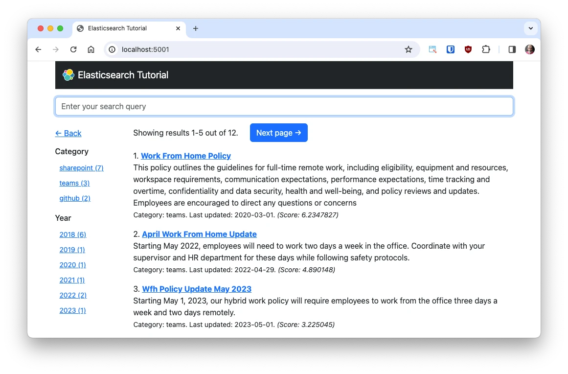 Faceted Search — Search Labs