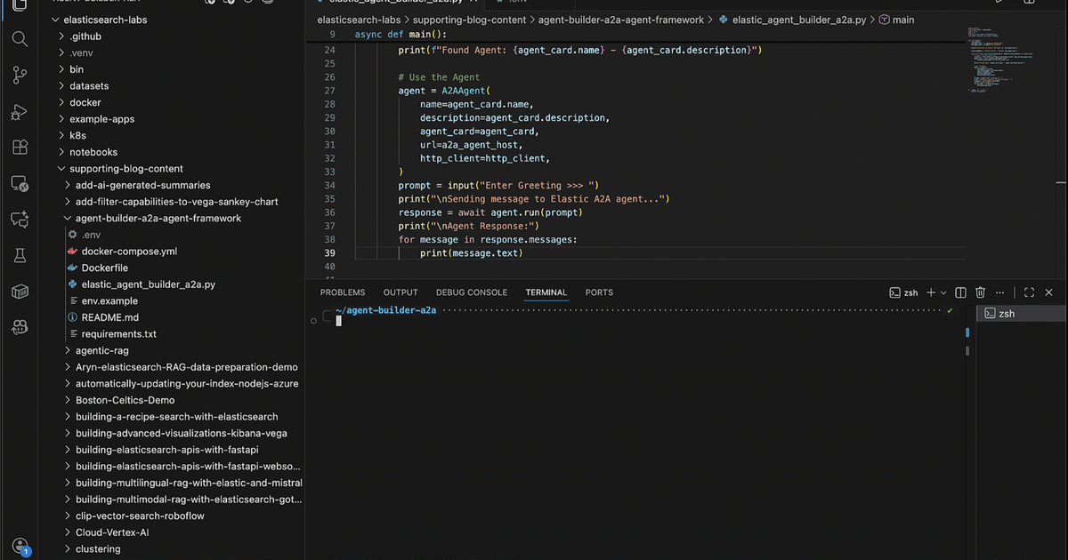 Elastic Agent Builder and Microsoft Agent Framework guide - Elasticsearch Labs