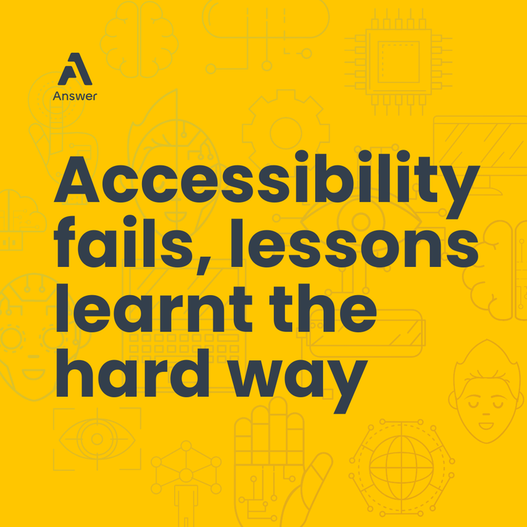 Failing an accessibility audit | Answer
