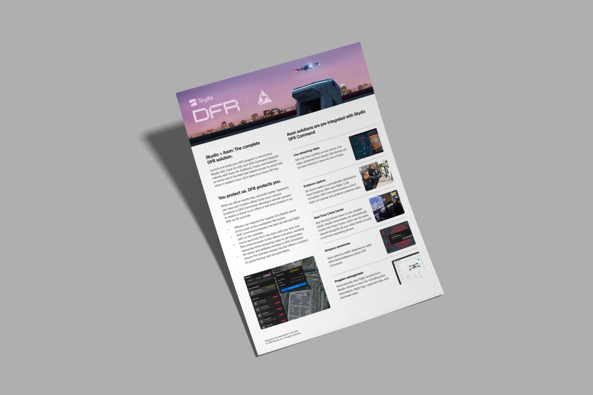 Solution Sheet | Skydio