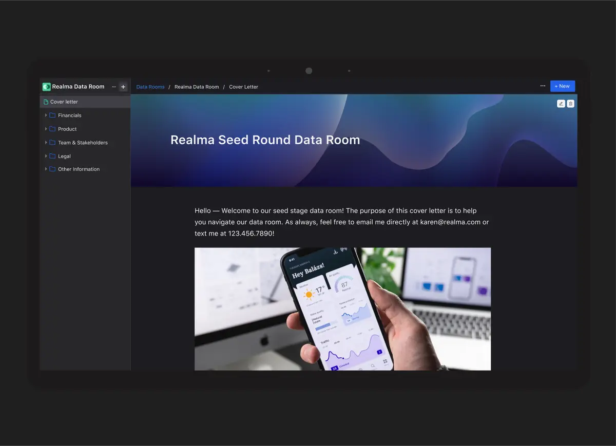 Dataroom Document Checklist - Visible.vc