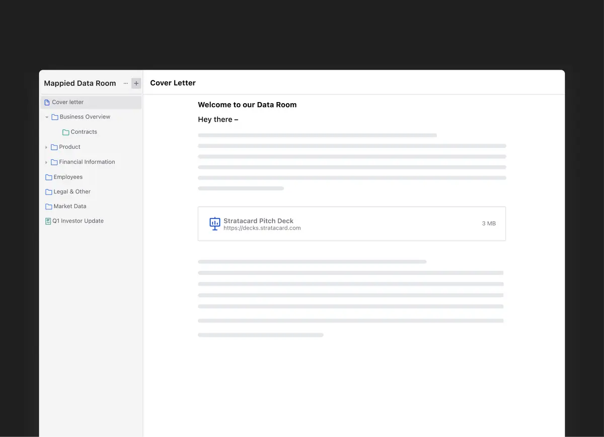 How to Write a Cover Letter for Your Data Room - Visible.vc