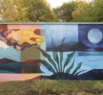 Une murale pour les patients atteints du cancer