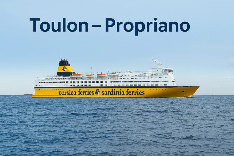 Toulon Propriano - New Corsica Ferries Route