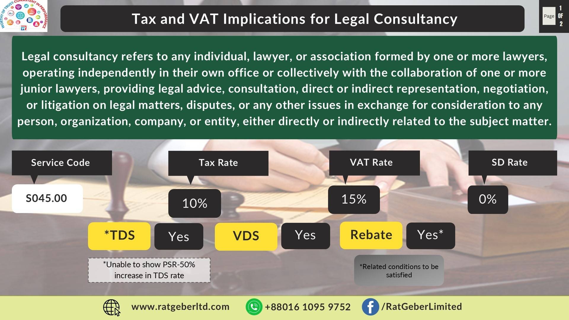 Part-17: TAX, VAT and JV Implications for Service. | Ratgeber | RatGeber