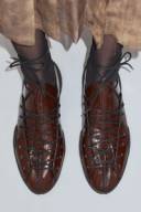 Prudence Brown Lace Sneakers | Miista