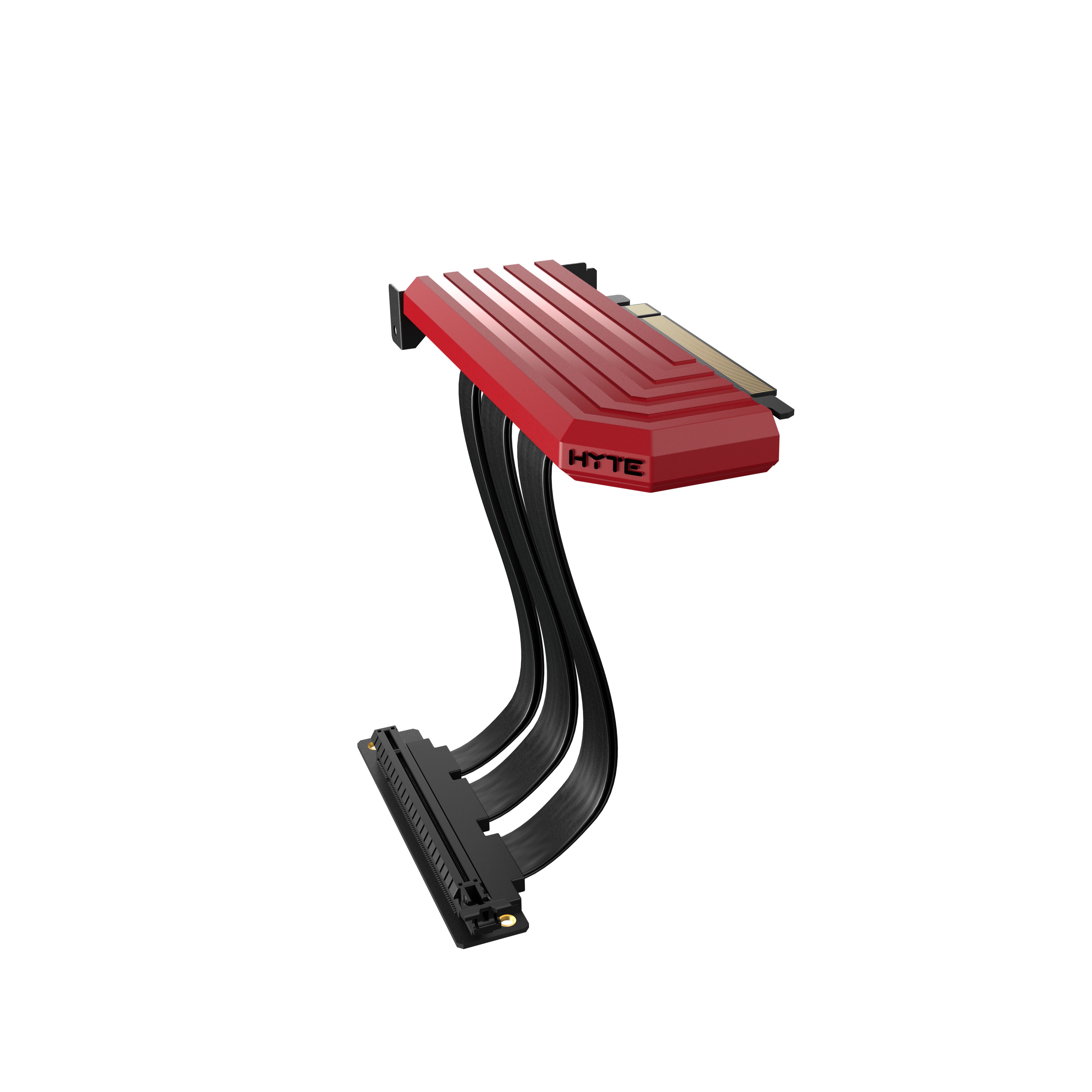 PCIE40 - Luxury PCIe 4.0 Riser Cable - Black Cherry | HYTE