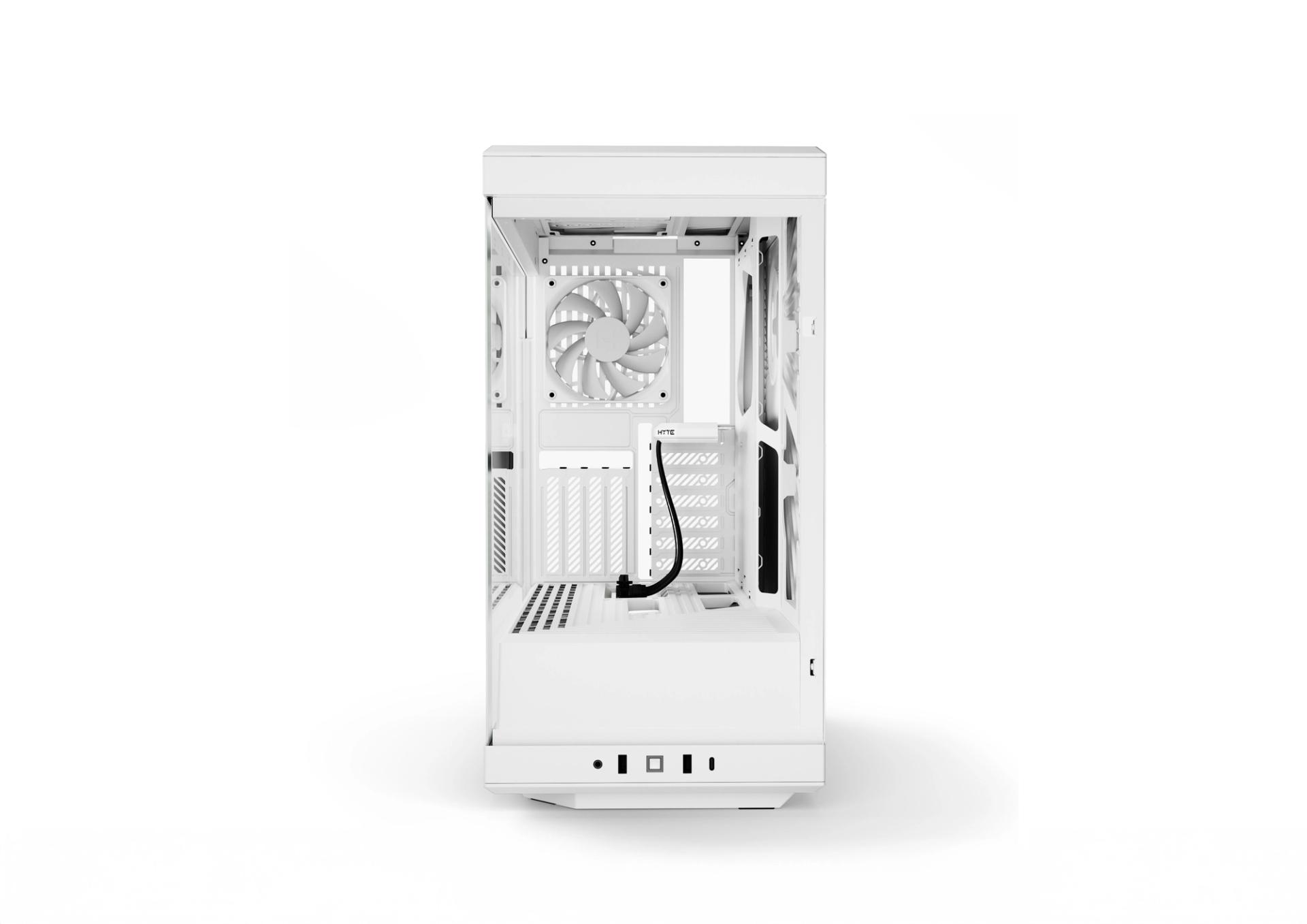 Y40 - ATX PC Cases with PCIe 4.0 Riser - Snow White | HYTE