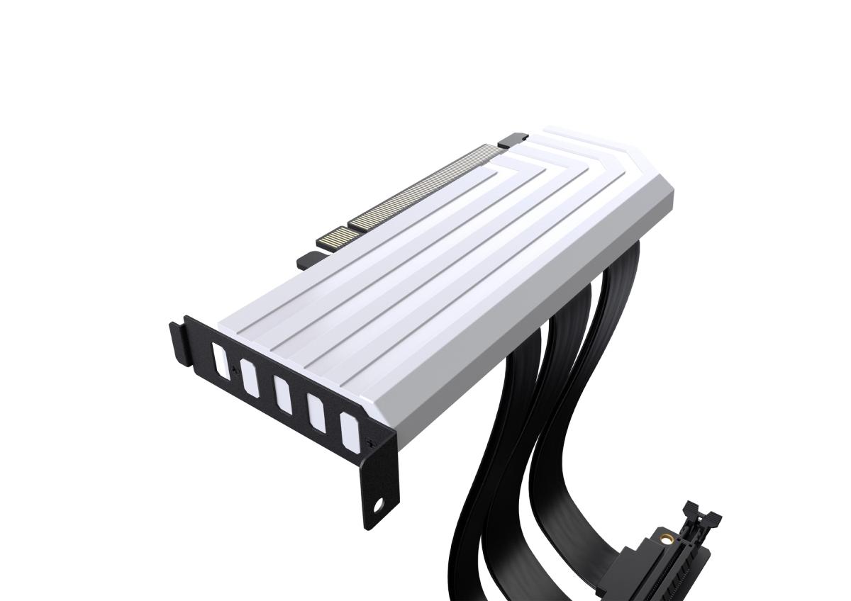 PCIE40 - Luxury PCIe 4.0 Riser Cable - White | HYTE