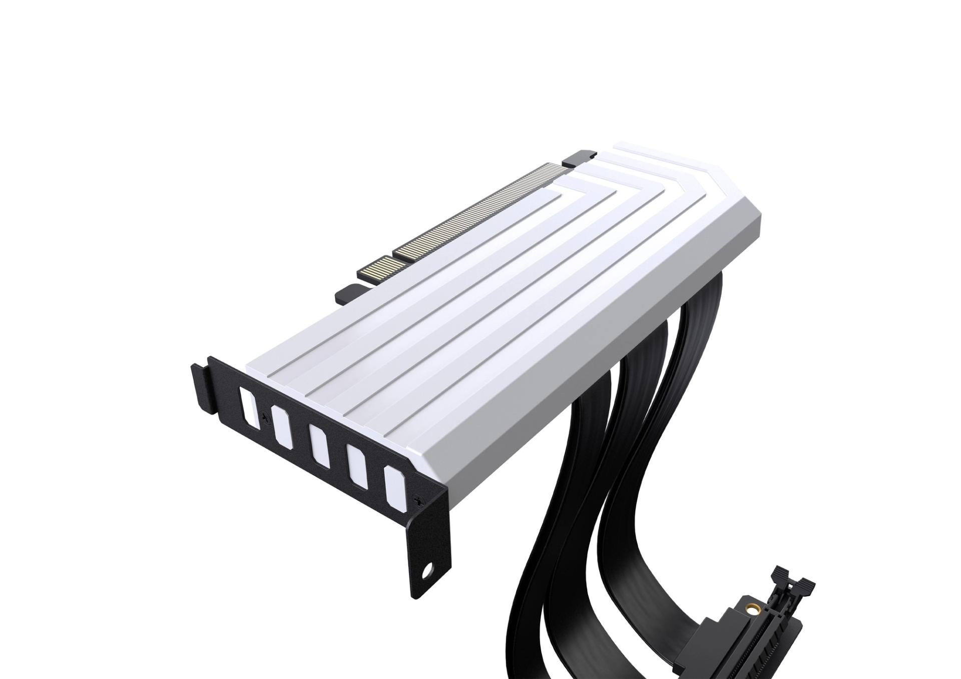 PCIE40 - Luxury PCIe 4.0 Riser Cable - White | HYTE
