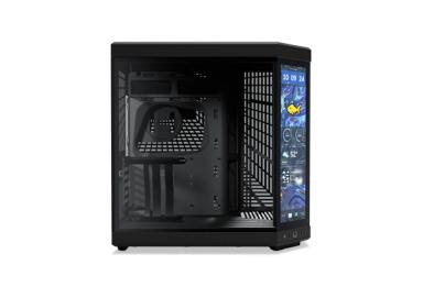Y70 touch infinite - Our New PC Case with LCD Screen - Pitch Black | HYTE