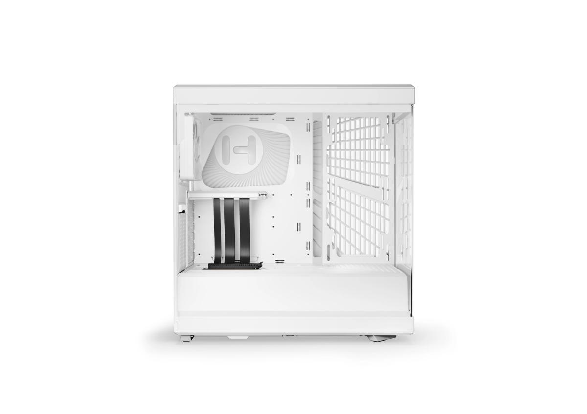 Y40 - ATX PC Cases with PCIe 4.0 Riser - Snow White | HYTE