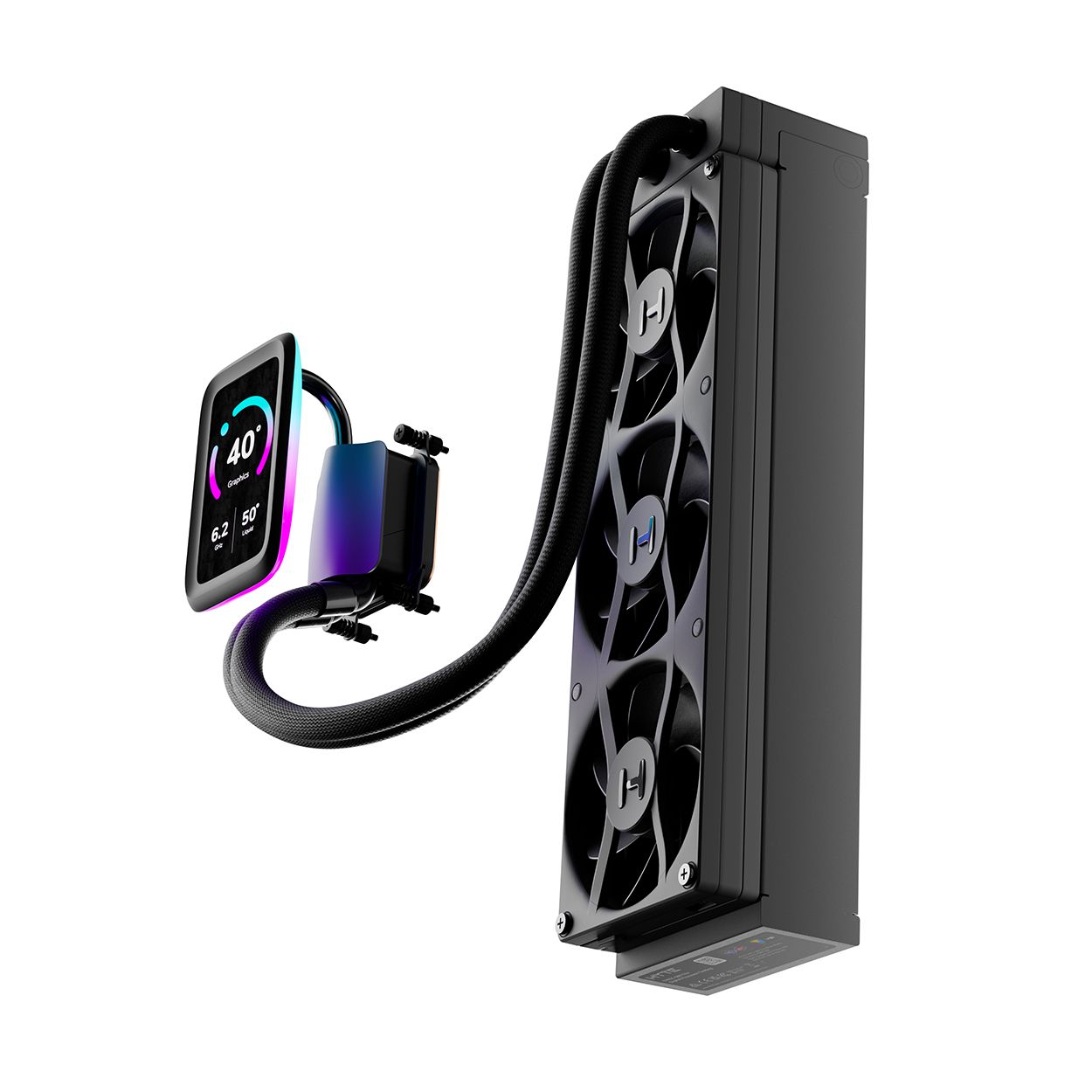 THICC Q80 Trio - Digital CPU Cooler | HYTE