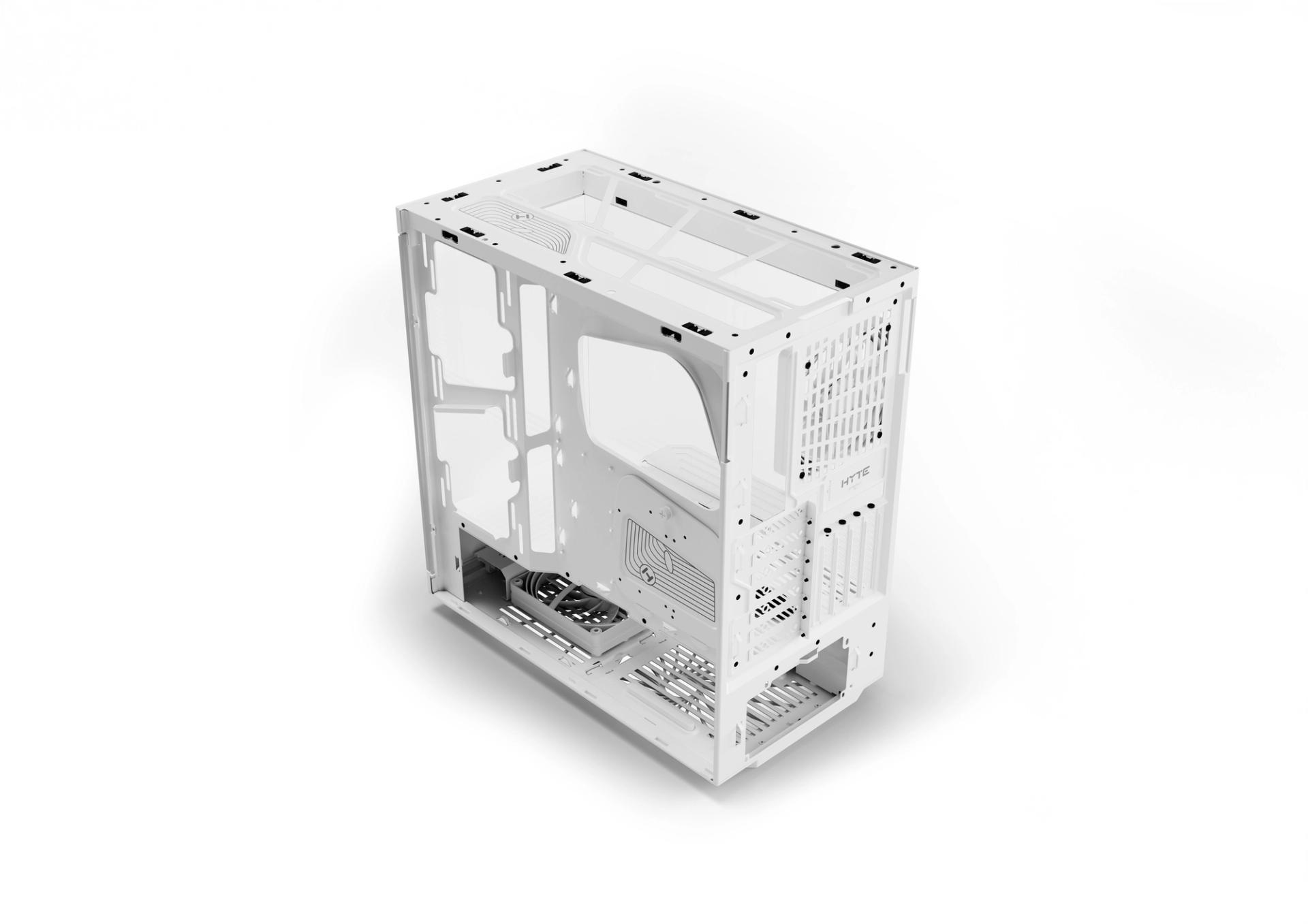 Y40 - ATX PC Cases with PCIe 4.0 Riser - Snow White | HYTE