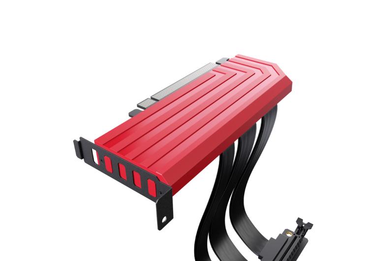 PCIE40 - Luxury PCIe 4.0 Riser Cable - Black Cherry | HYTE