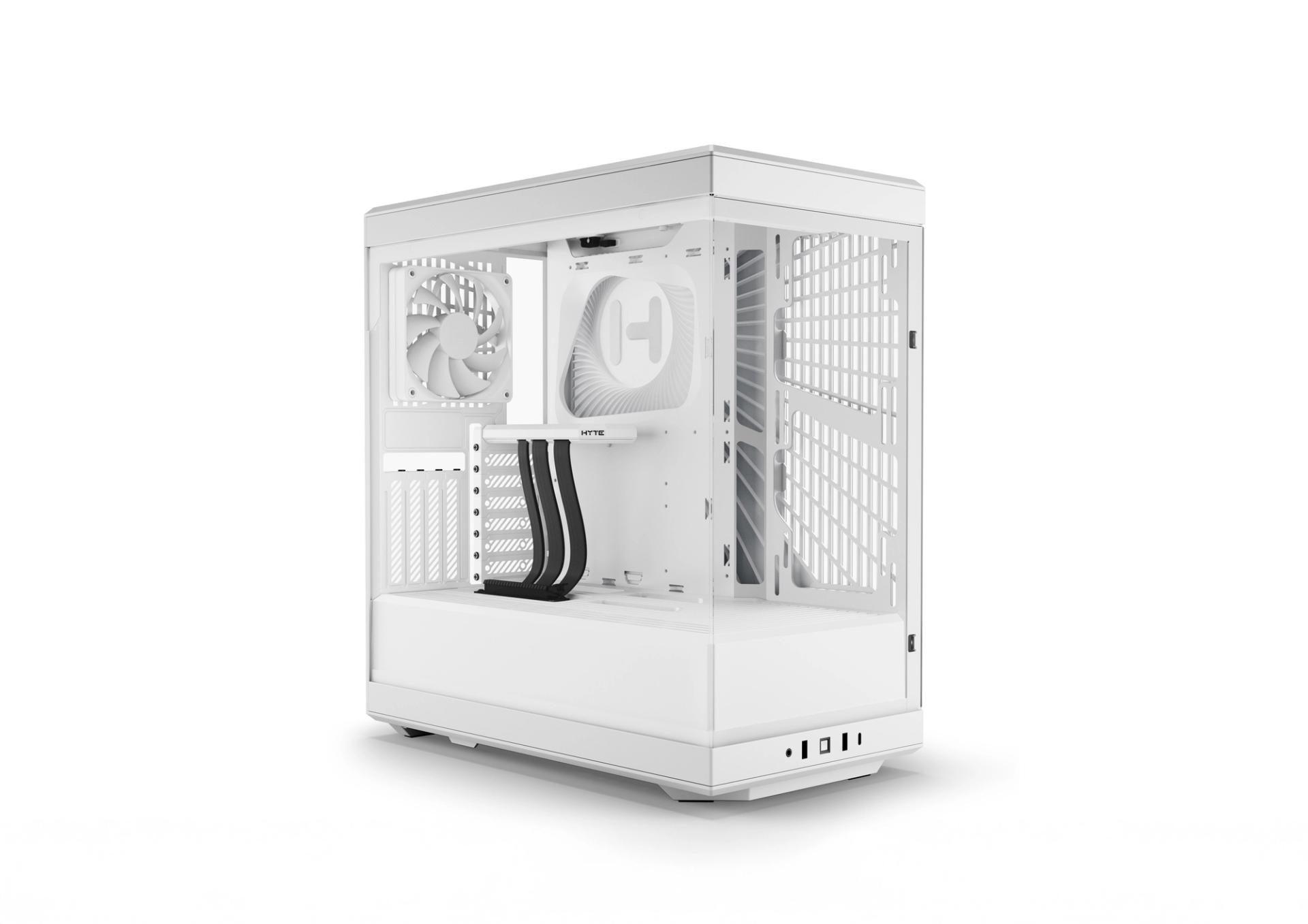 Y40 - ATX PC Cases with PCIe 4.0 Riser - Snow White | HYTE