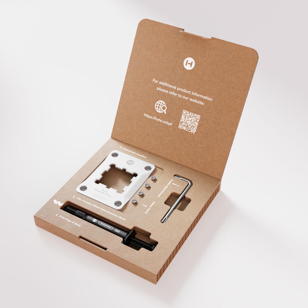 Solid Processor Frame - CPU Contact Frame - Snow White | HYTE