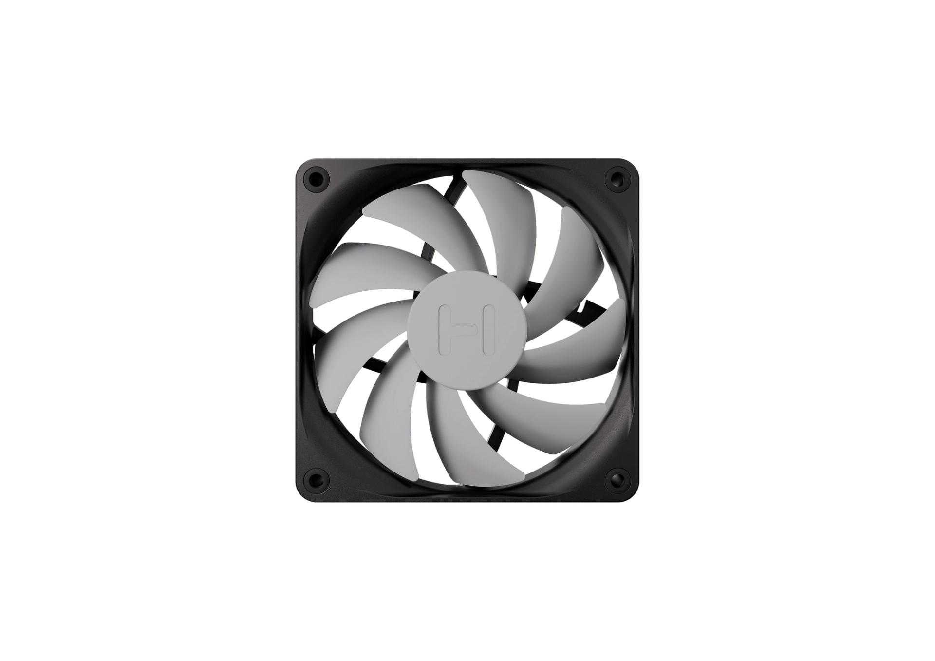 flow FA12 - 3 Pack 120mm PC Fans - Black | HYTE