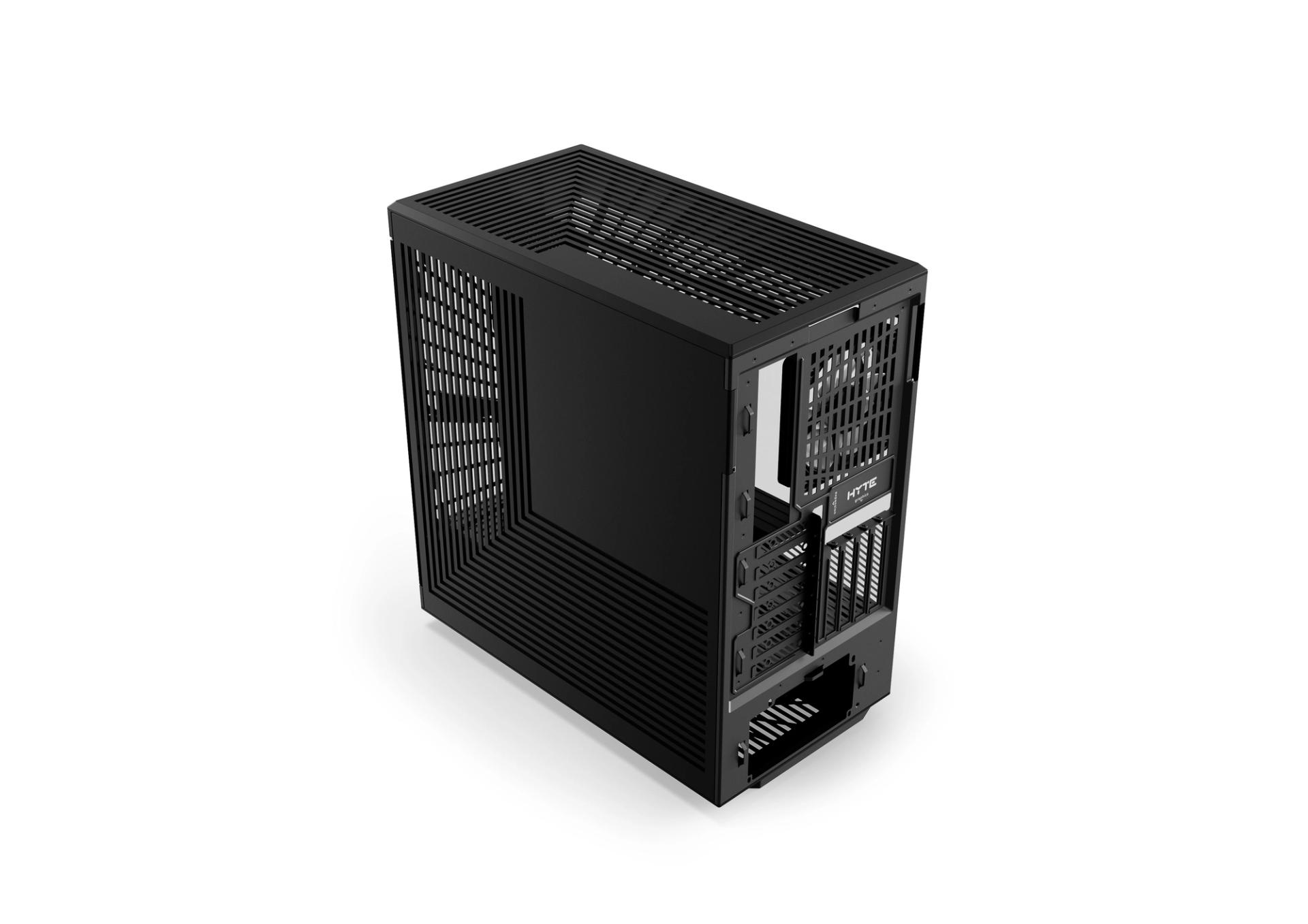 Y40 - ATX PC Cases with PCIe 4.0 Riser - Pitch Black | HYTE