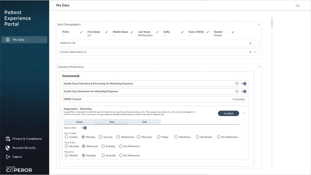 Gaine Coperor | Consent and Preferences Data Management - Gaine Technology