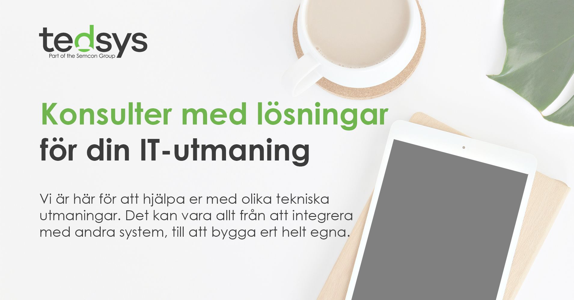 Lista med projekt och tjänster vi erbjuder | Tedsys