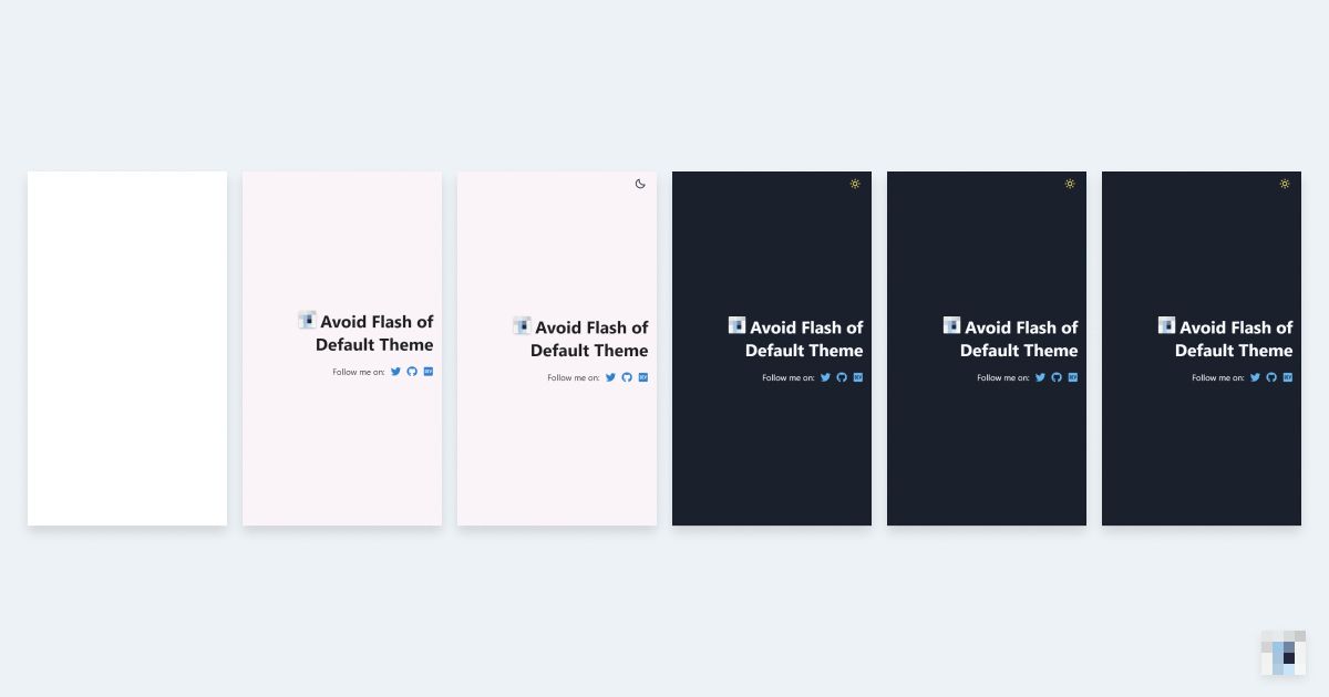 Avoid Flash Of Default Theme An Implementation Of Dark Mode In React