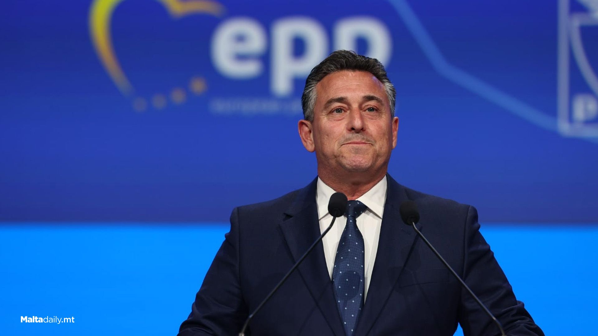 Bernard Grech Addresses EPP Congress In Valencia
