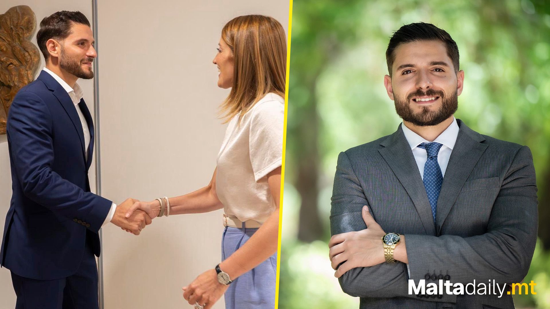 Alex Borg Meets European Parliament President Roberta Metso…