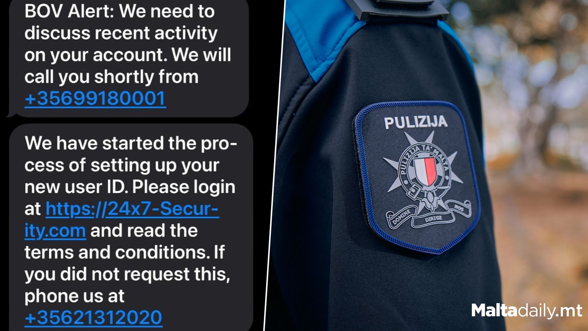 Police Warn Public of Fraudulent Text Messages Mimicking Ba…