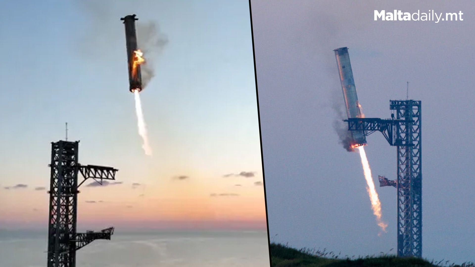 SpaxeX Catch Booster Rocket In Metal ‘Chopsticks’