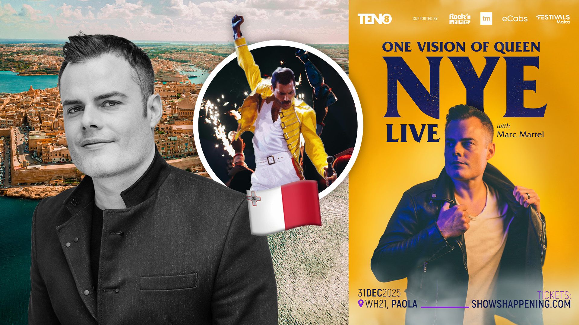 Malta to Host NYE Rock Spectacle with Voice of Bohemian Rha…