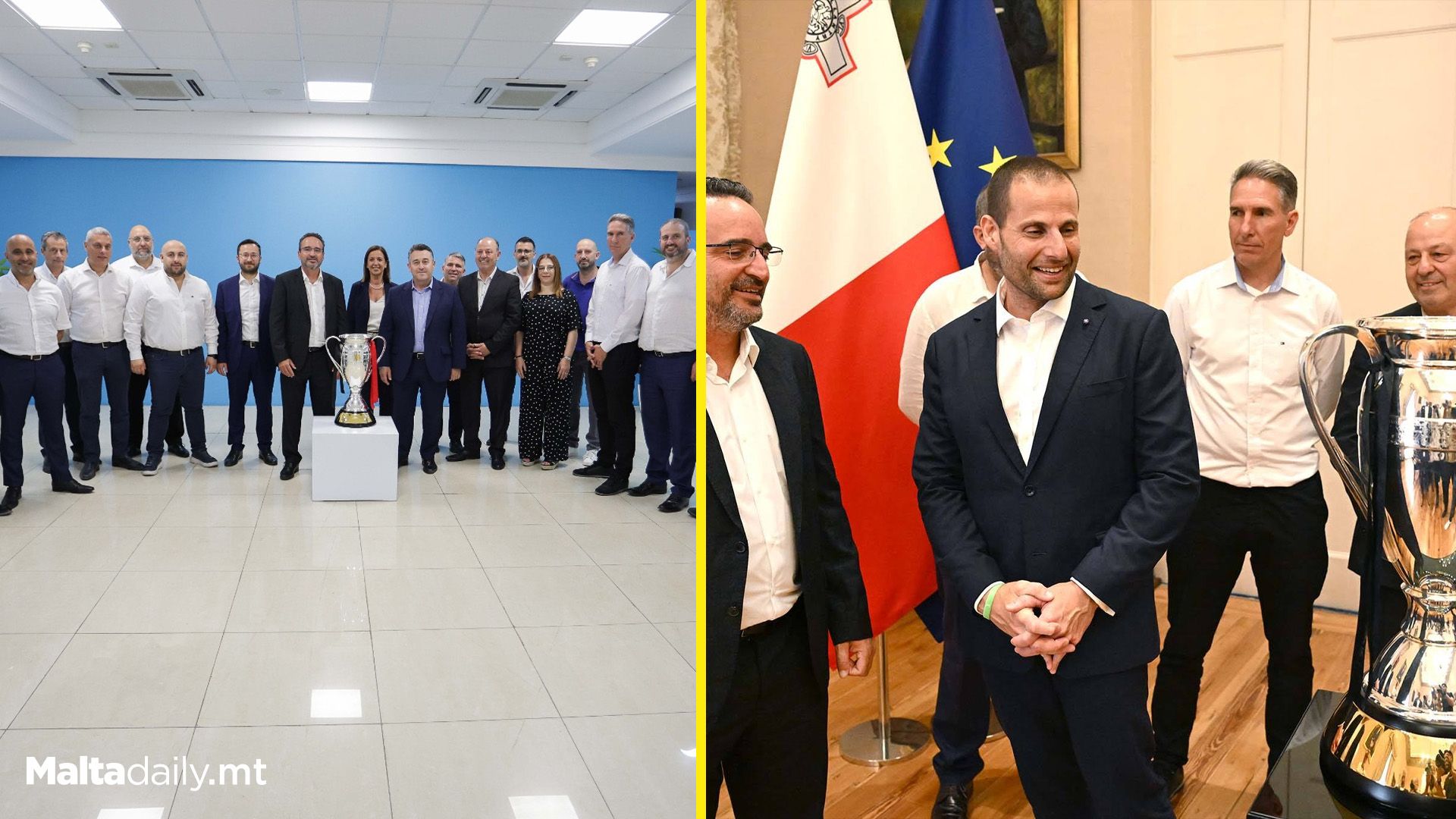 Ħamrun Spartans Visits Prime Minister & Opposition Leader F…