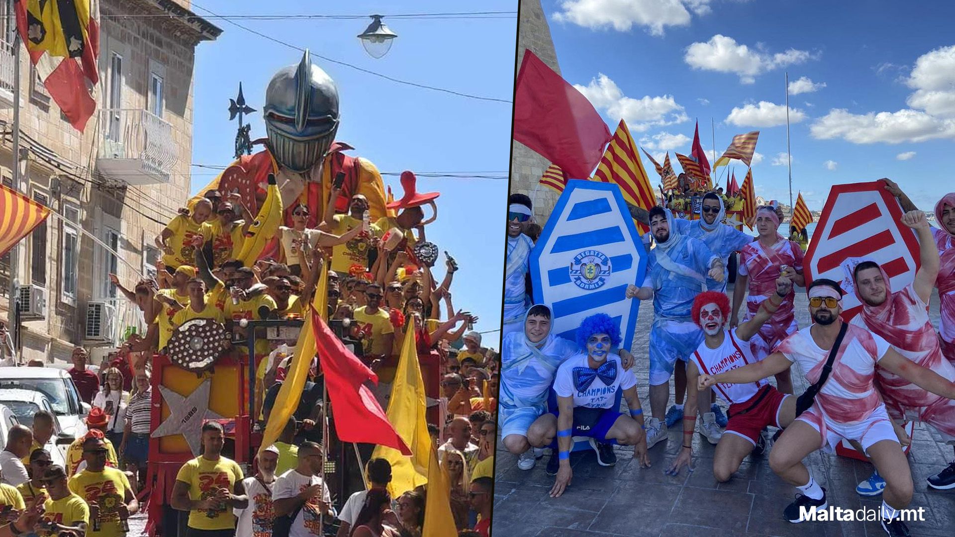 Scenes From Senglea’s Celebrations After Victory Day Regatta