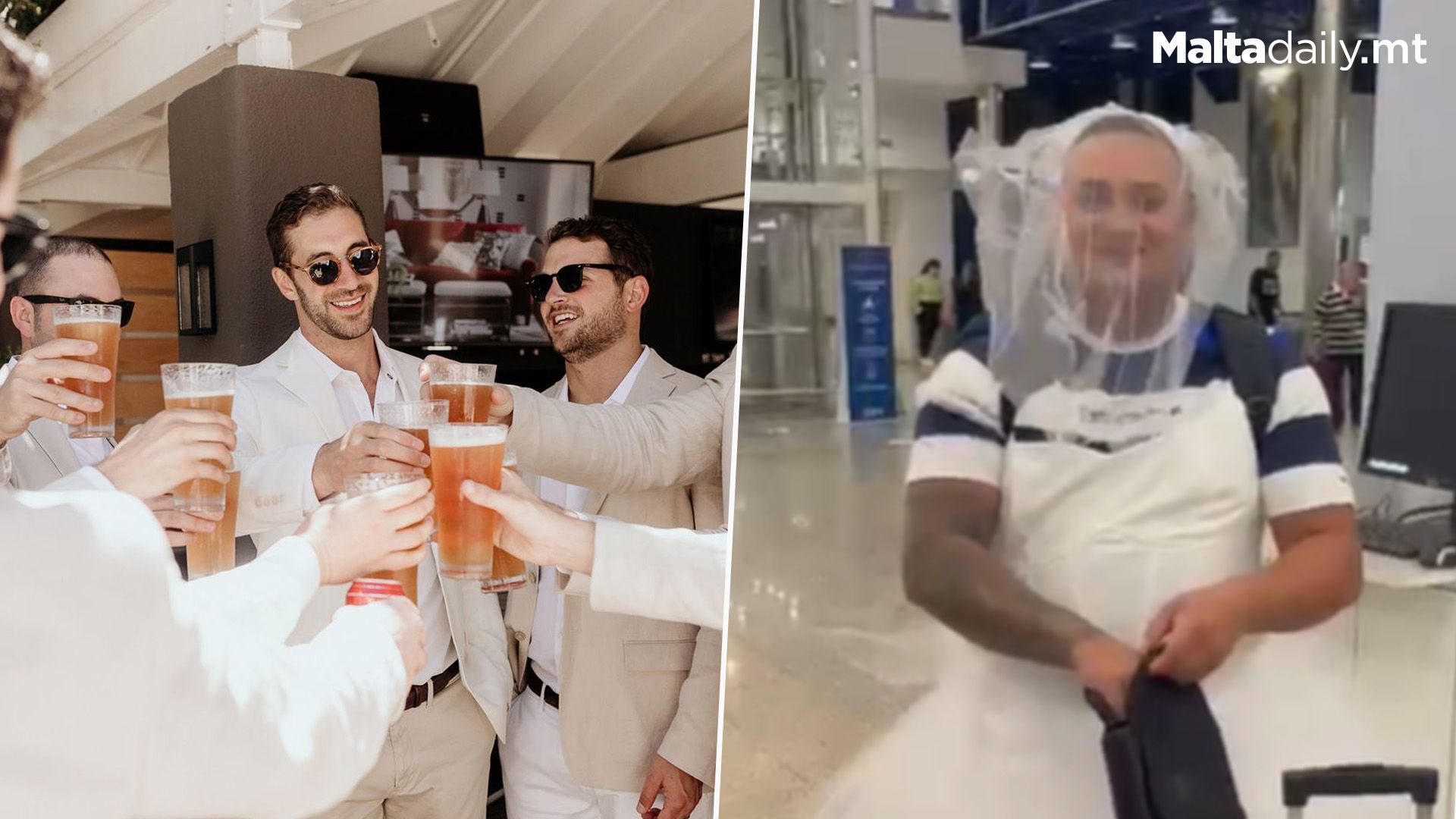 Yet Another Man Spotted In Bridal Dress At Airport