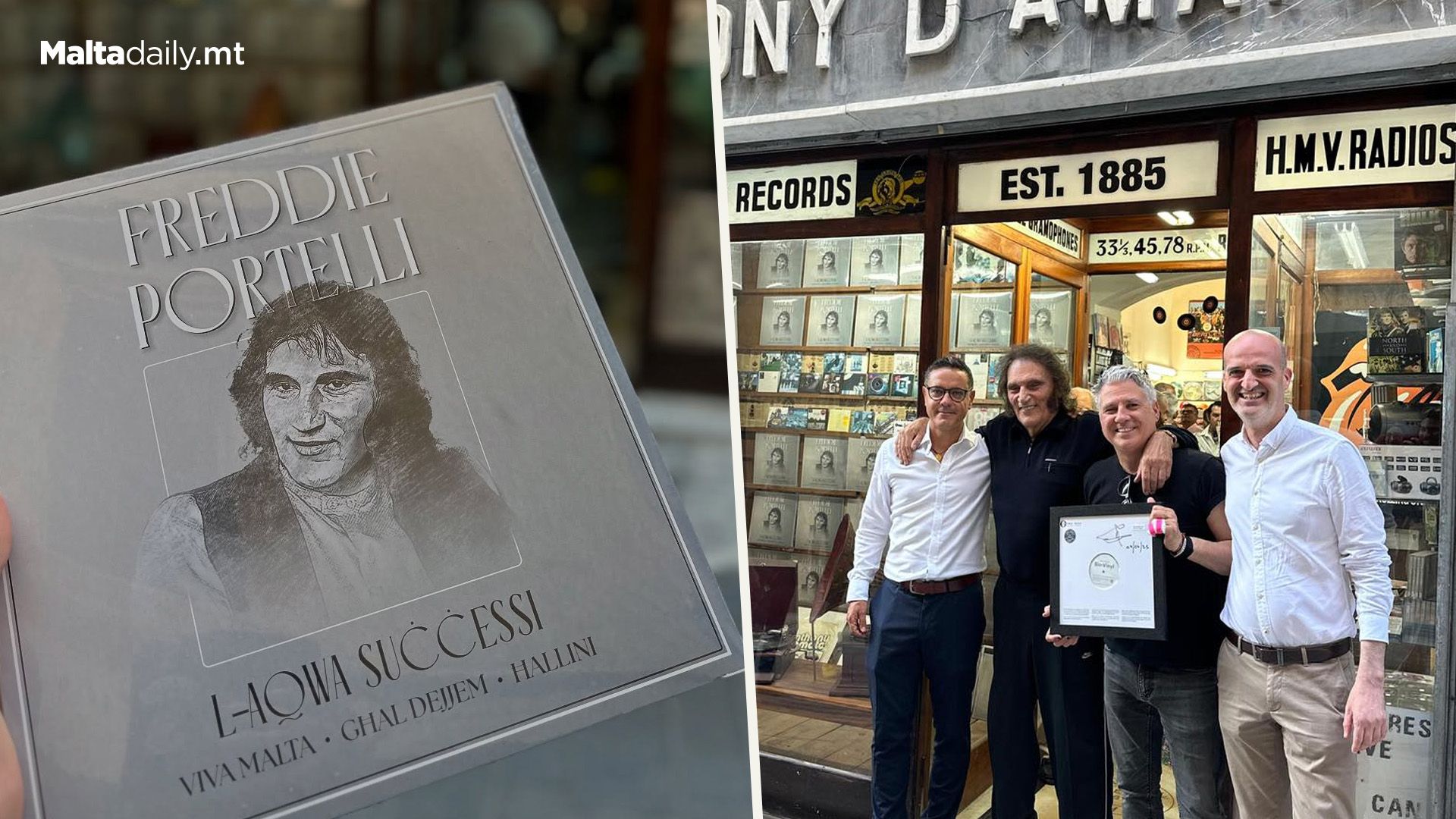 €300 Raised In Freddie Portelli Album Auction Going To Putt…