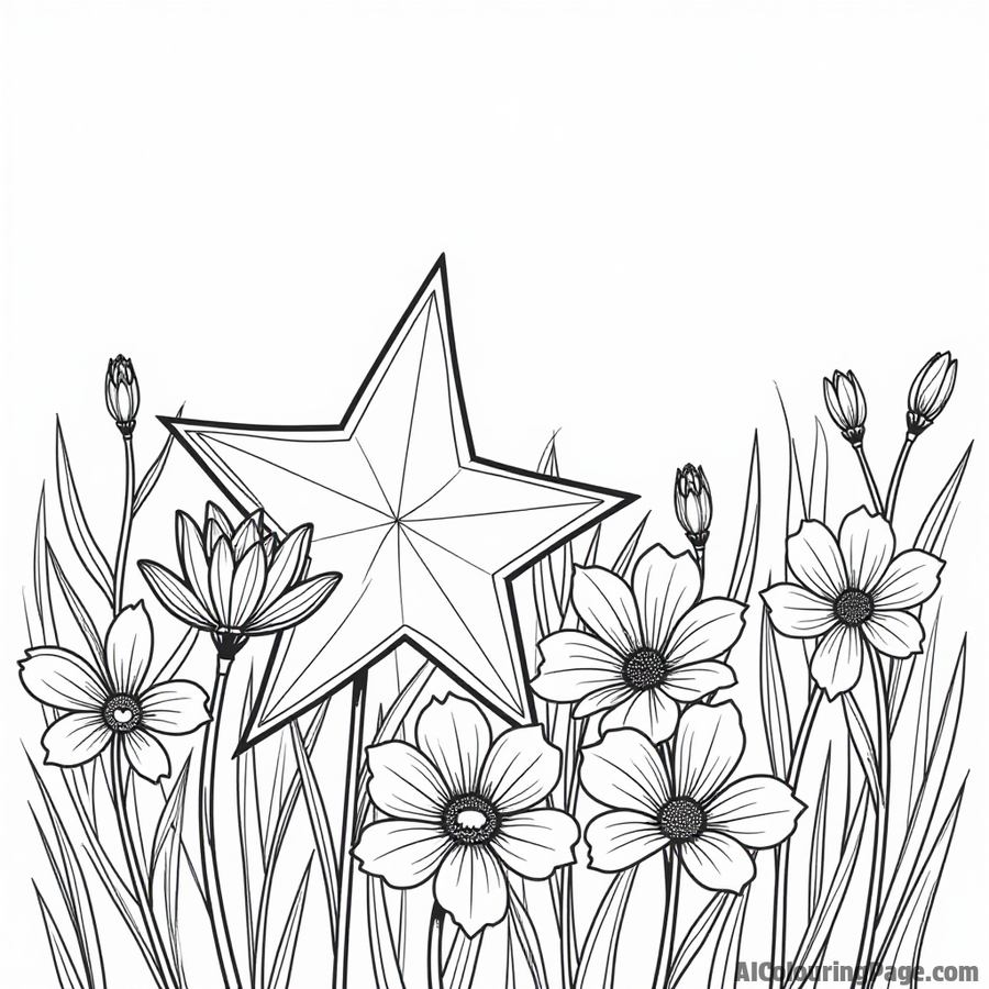 Sparkle And Shine Star Coloring Pages Young Space Explorers | AI ...