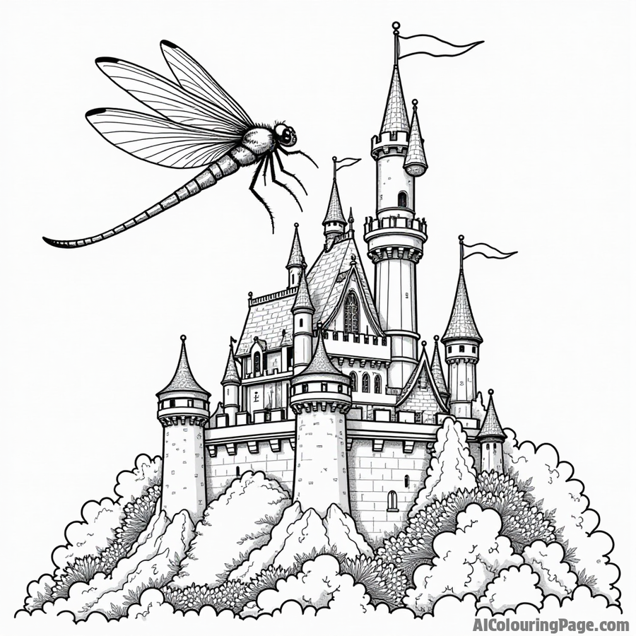 Free Dragonfly Coloring Pages - Print in 60 Seconds | AI Colouring Page
